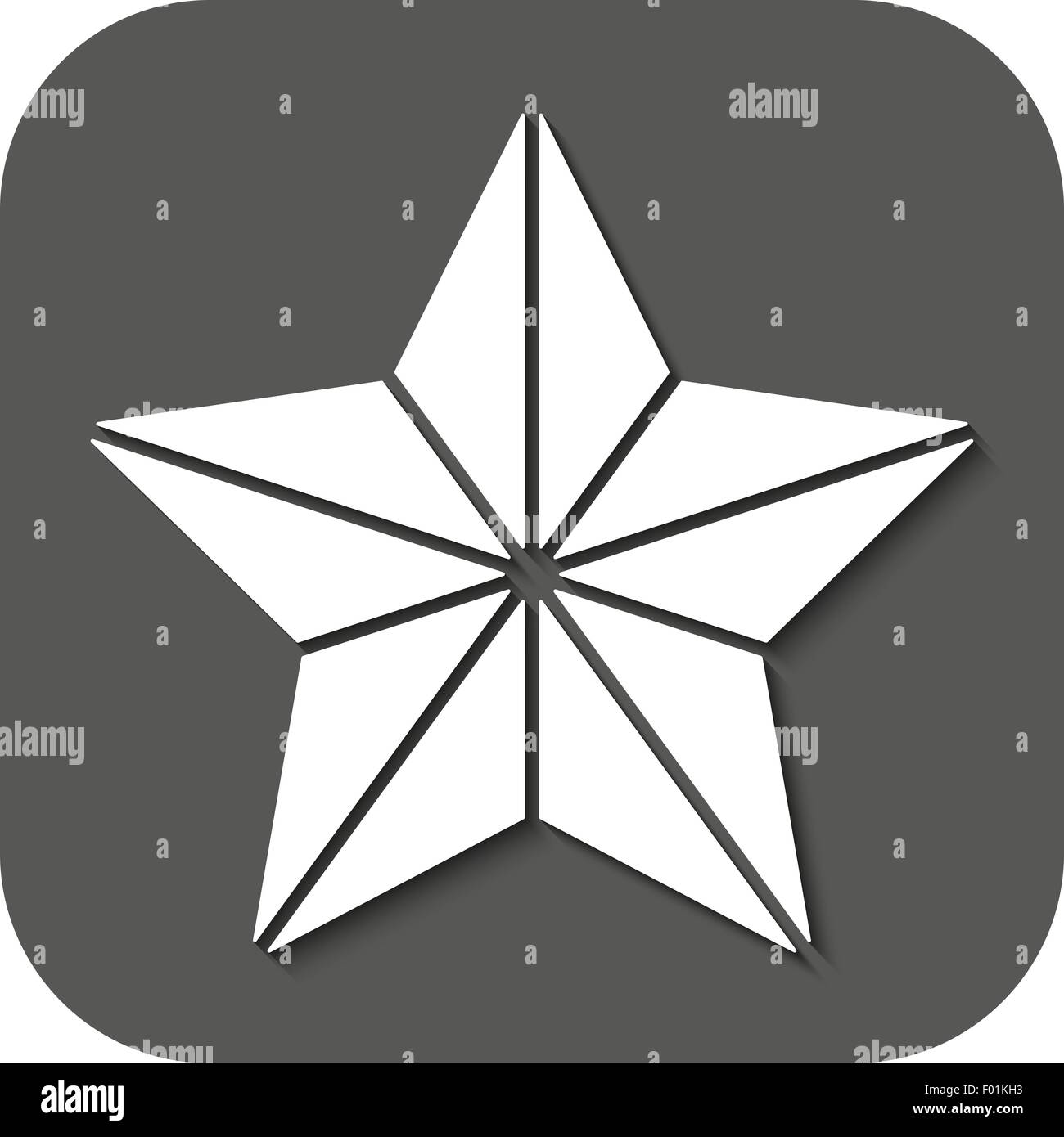 The star icon. Best and favorite, quality symbol. Flat Stock Vector ...