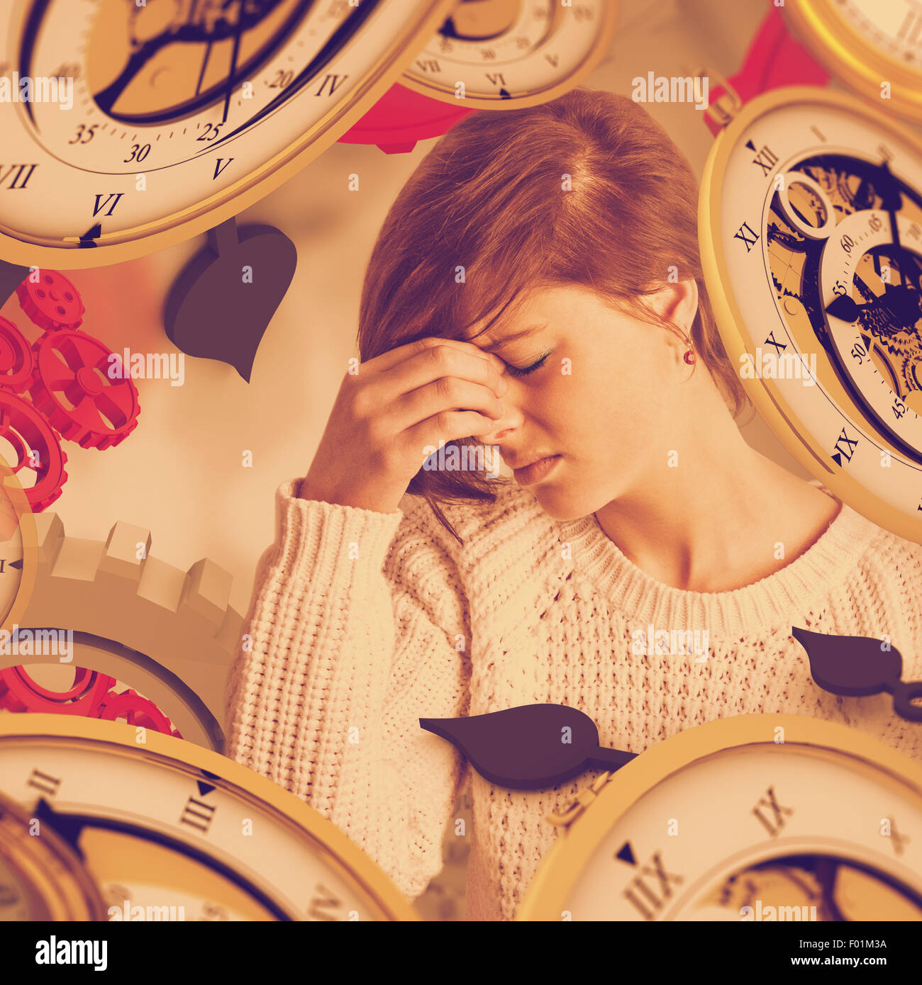 Leaning clock hi-res stock photography and images - Alamy