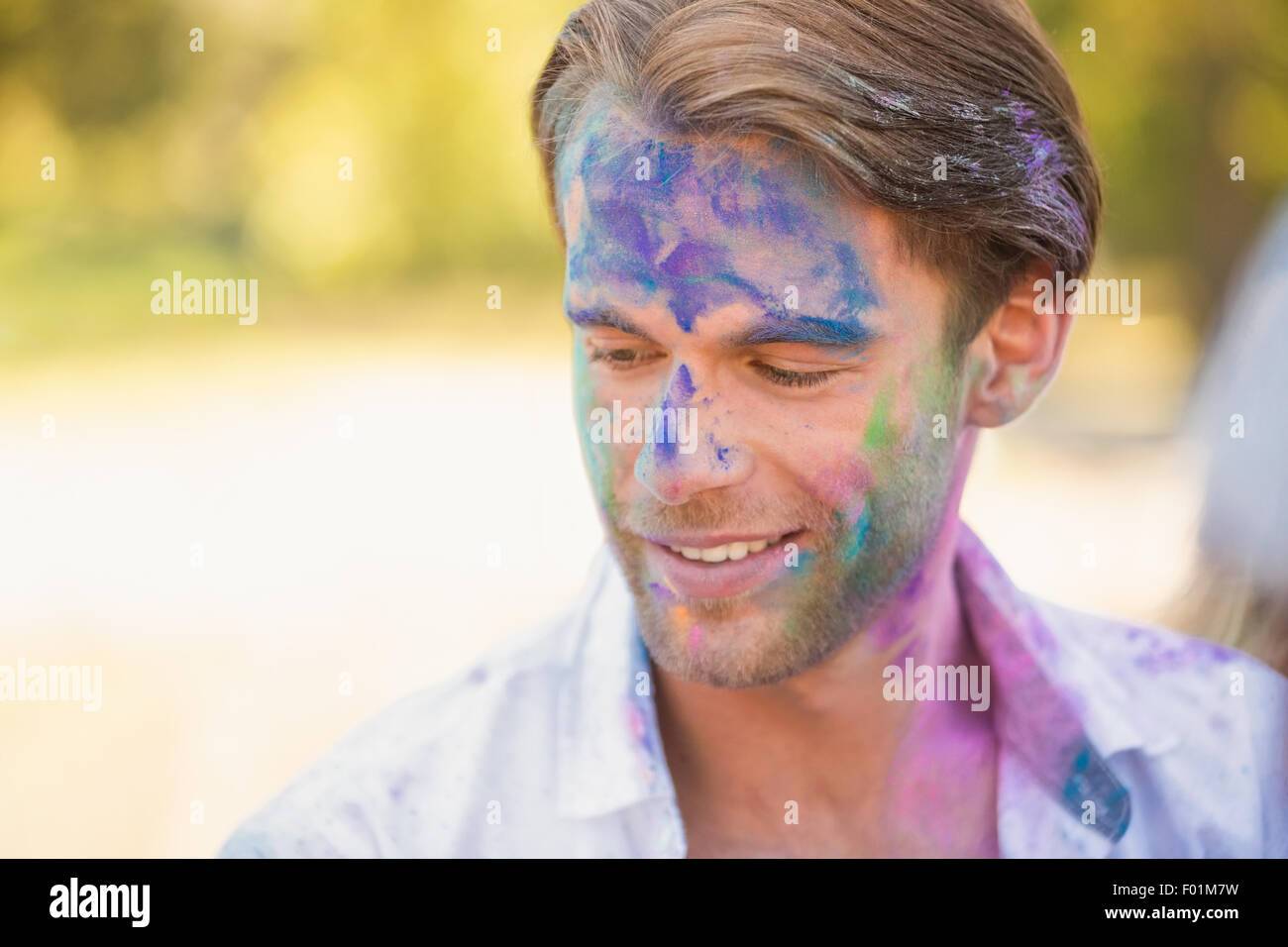 Man paint green hi-res stock photography and images - Alamy