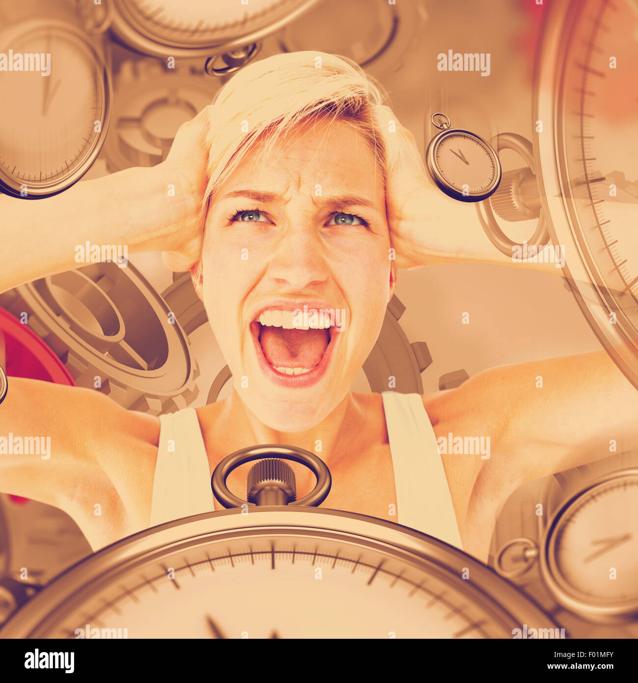 Screaming head hi-res stock photography and images - Alamy