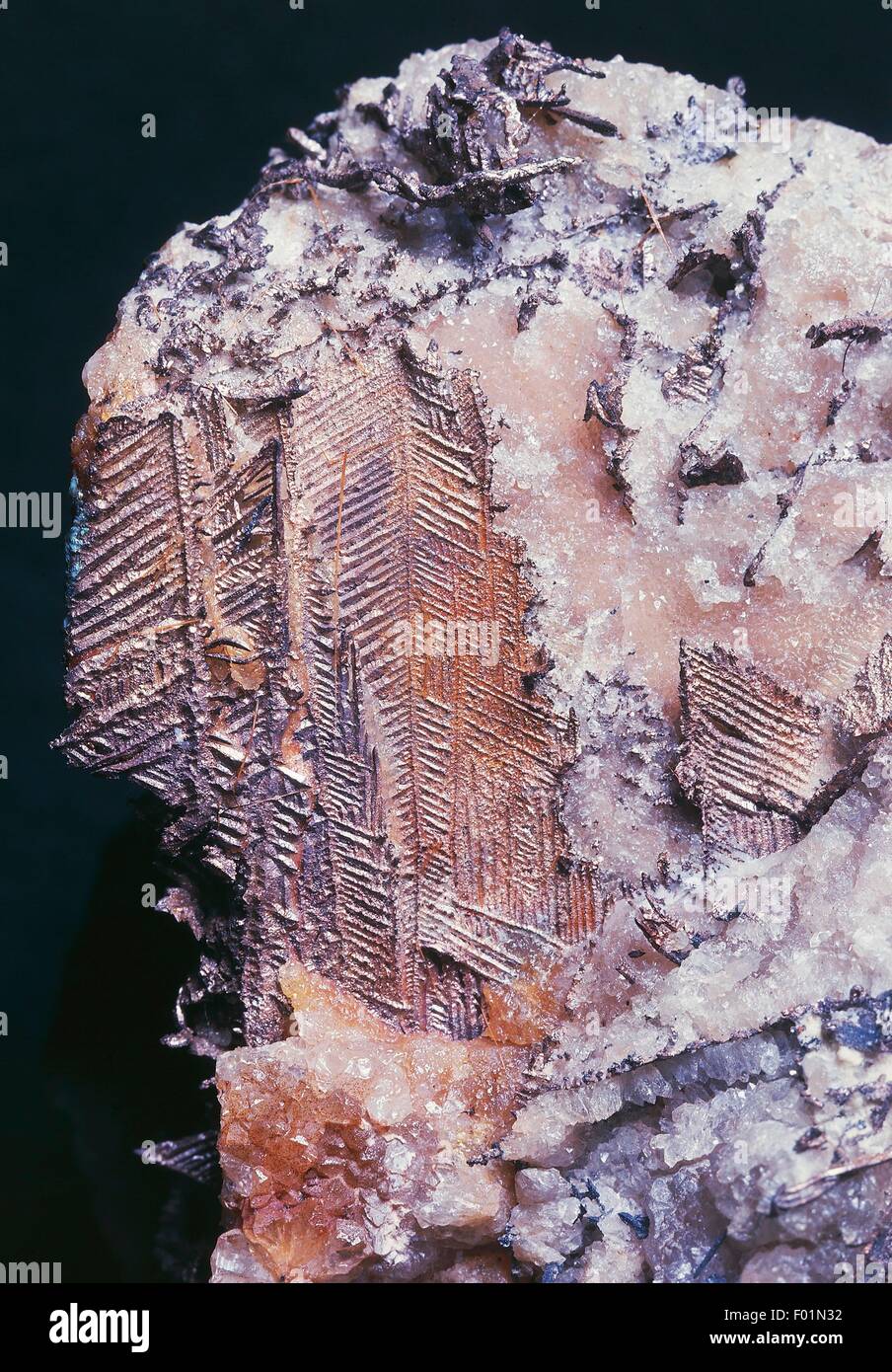 Dendritic Silver, native element Stock Photo - Alamy