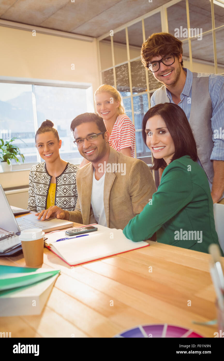 Happy staff office hi-res stock photography and images - Alamy