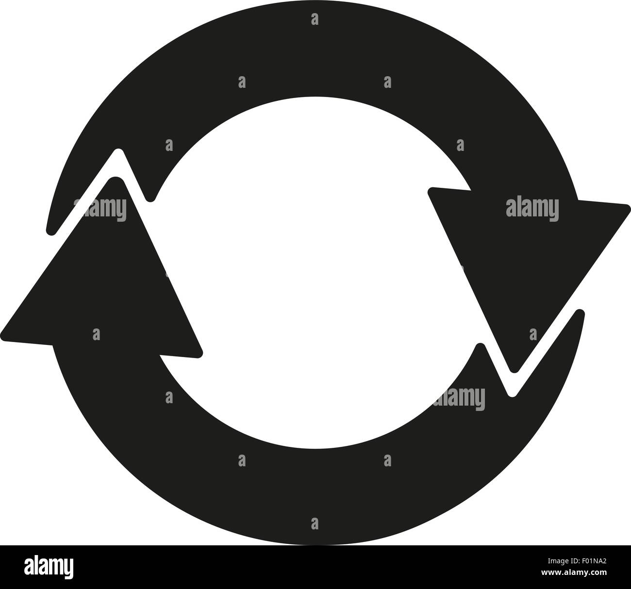 The recycling icon. Eco and ecological, cycle symbol. Flat Stock Vector ...