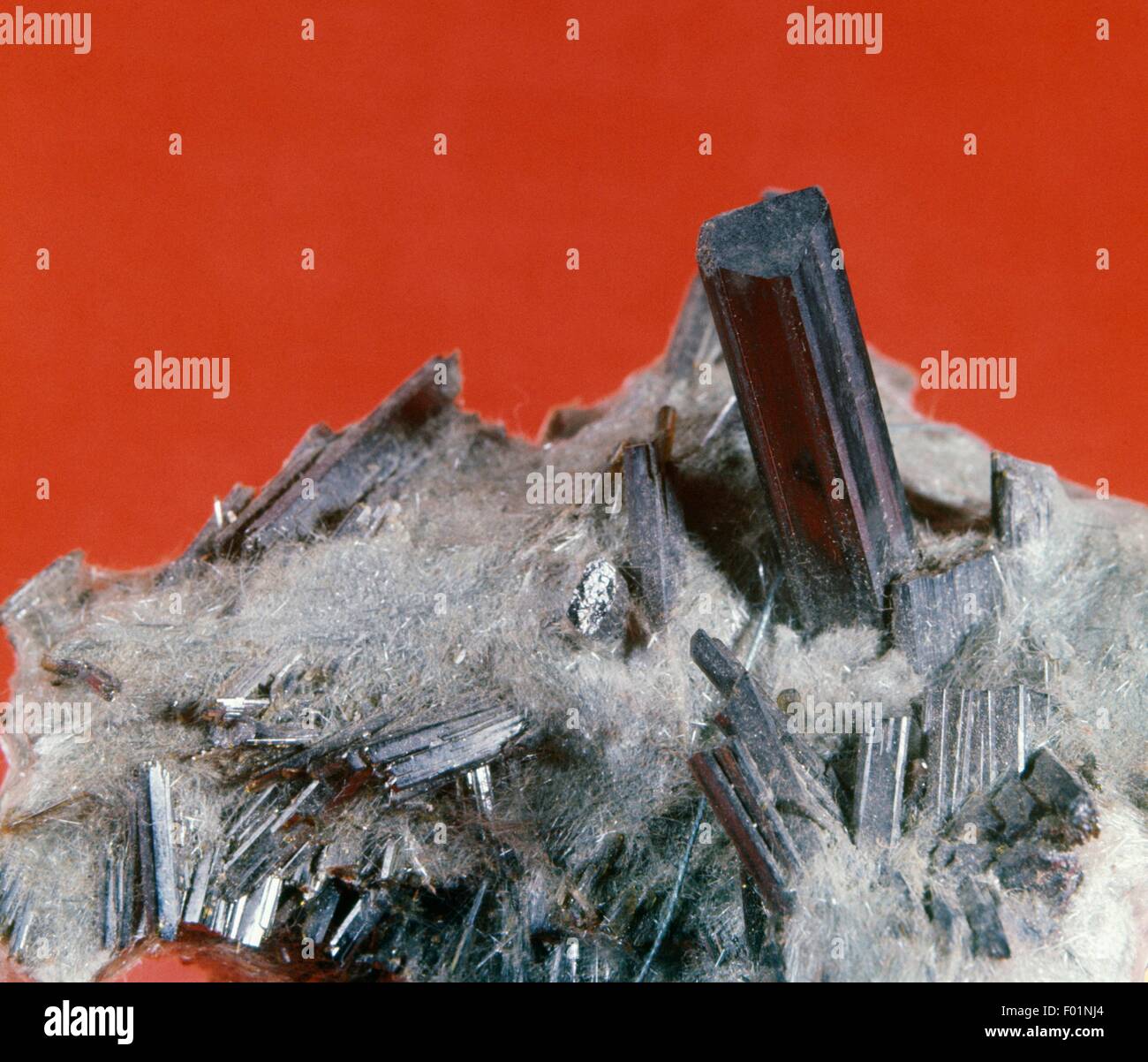 Epidote crystals, silicate, Tirolo, Austria Stock Photo - Alamy