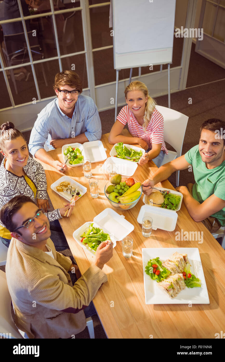 Business people having lunch Stock Photo - Alamy