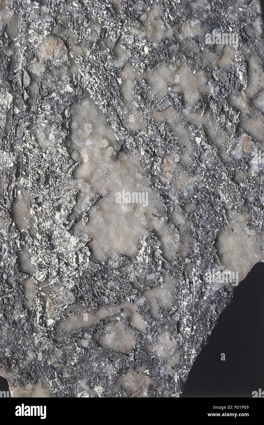 Minerals: Sulphides - Sylvanite (Silver Gold Telluride Stock Photo - Alamy