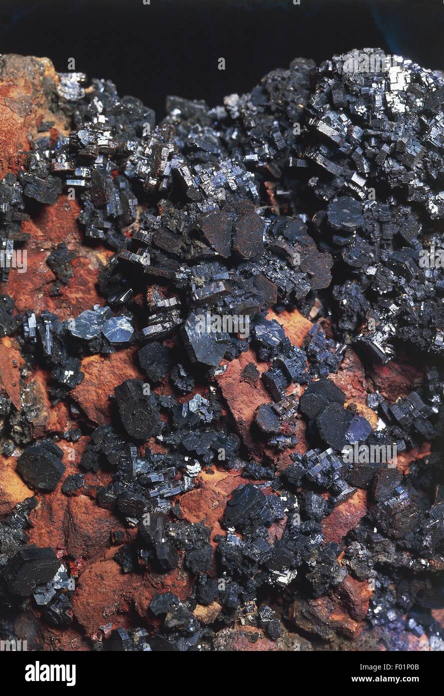 Minerals: Sulphides - Calcocite Stock Photo - Alamy