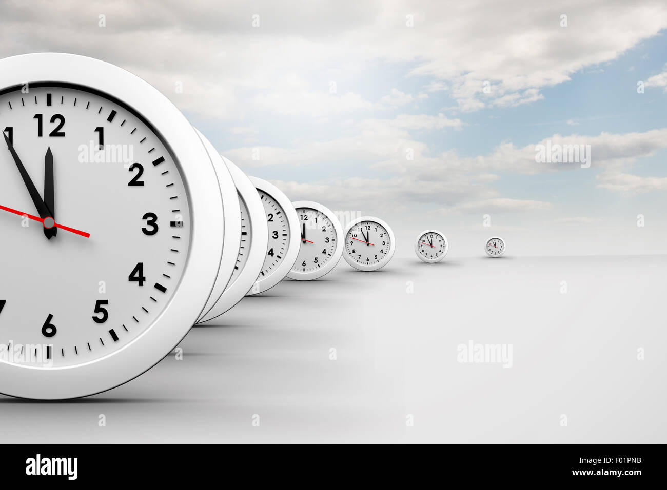 Composite image of clocks Stock Photo - Alamy