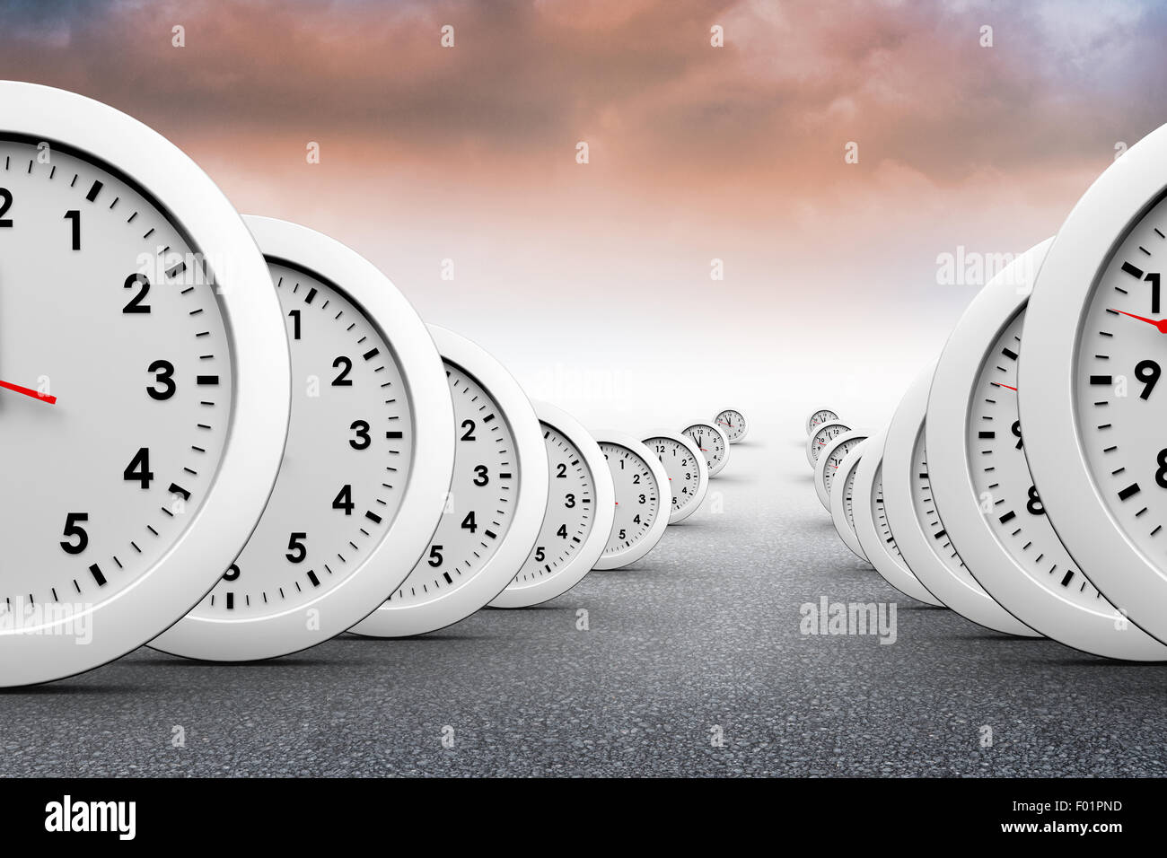 Composite image of clocks Stock Photo - Alamy