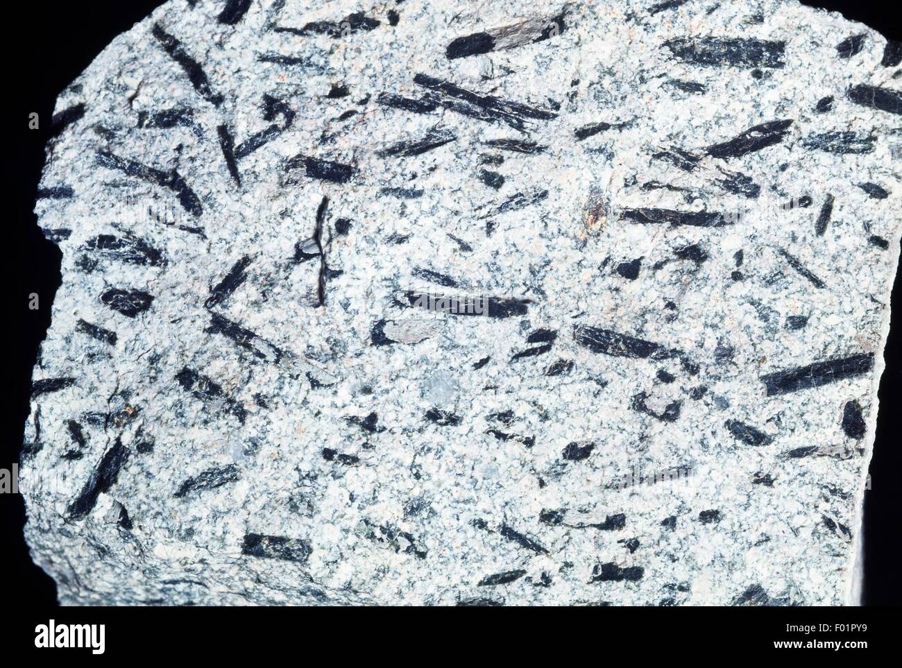 Dioritic porphyrite, extrusive rock Stock Photo - Alamy