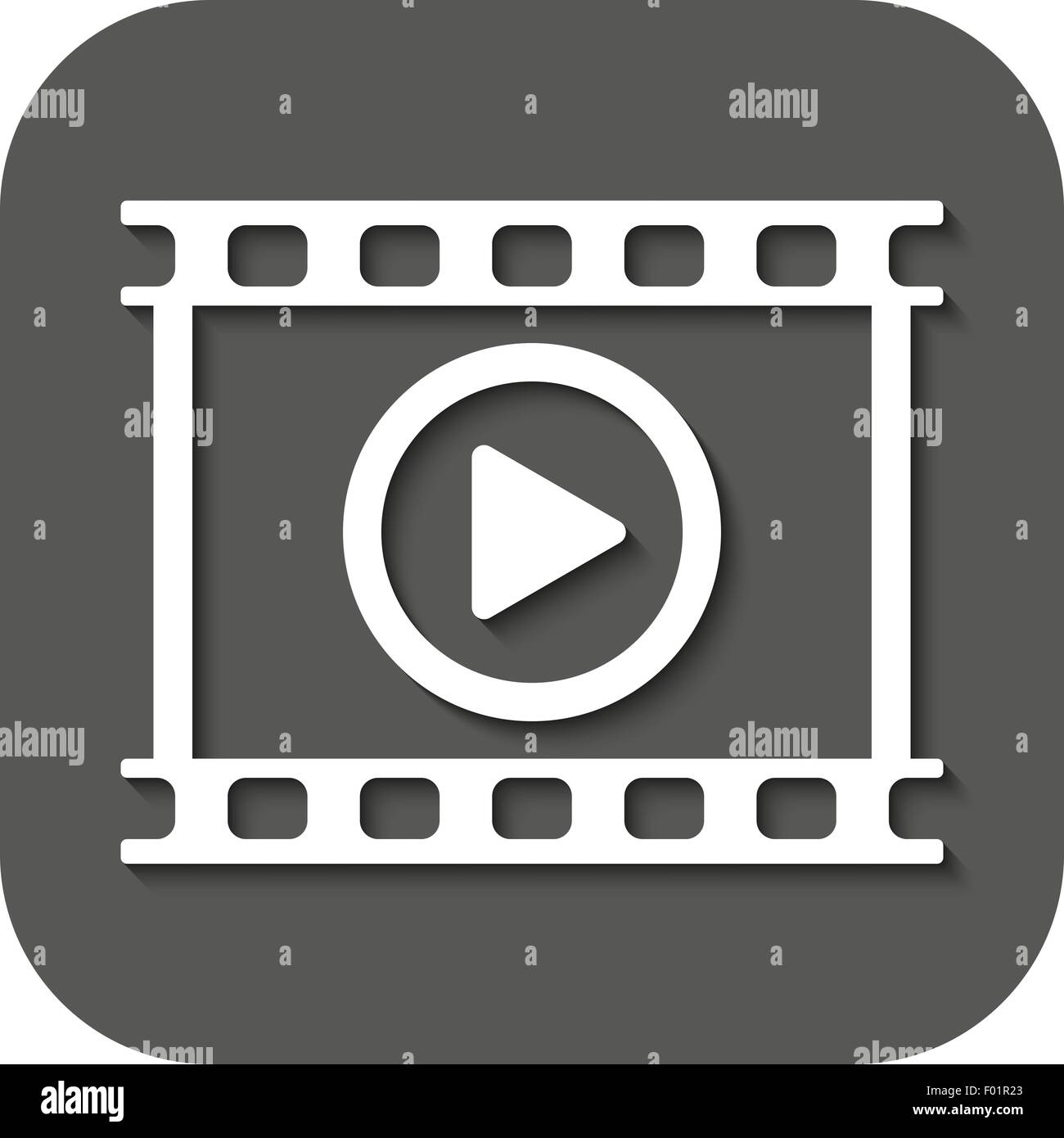 Play movie icon hi-res stock photography and images - Alamy