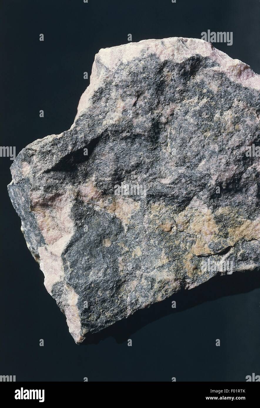 Minerals: Compact red rhodonite Stock Photo - Alamy