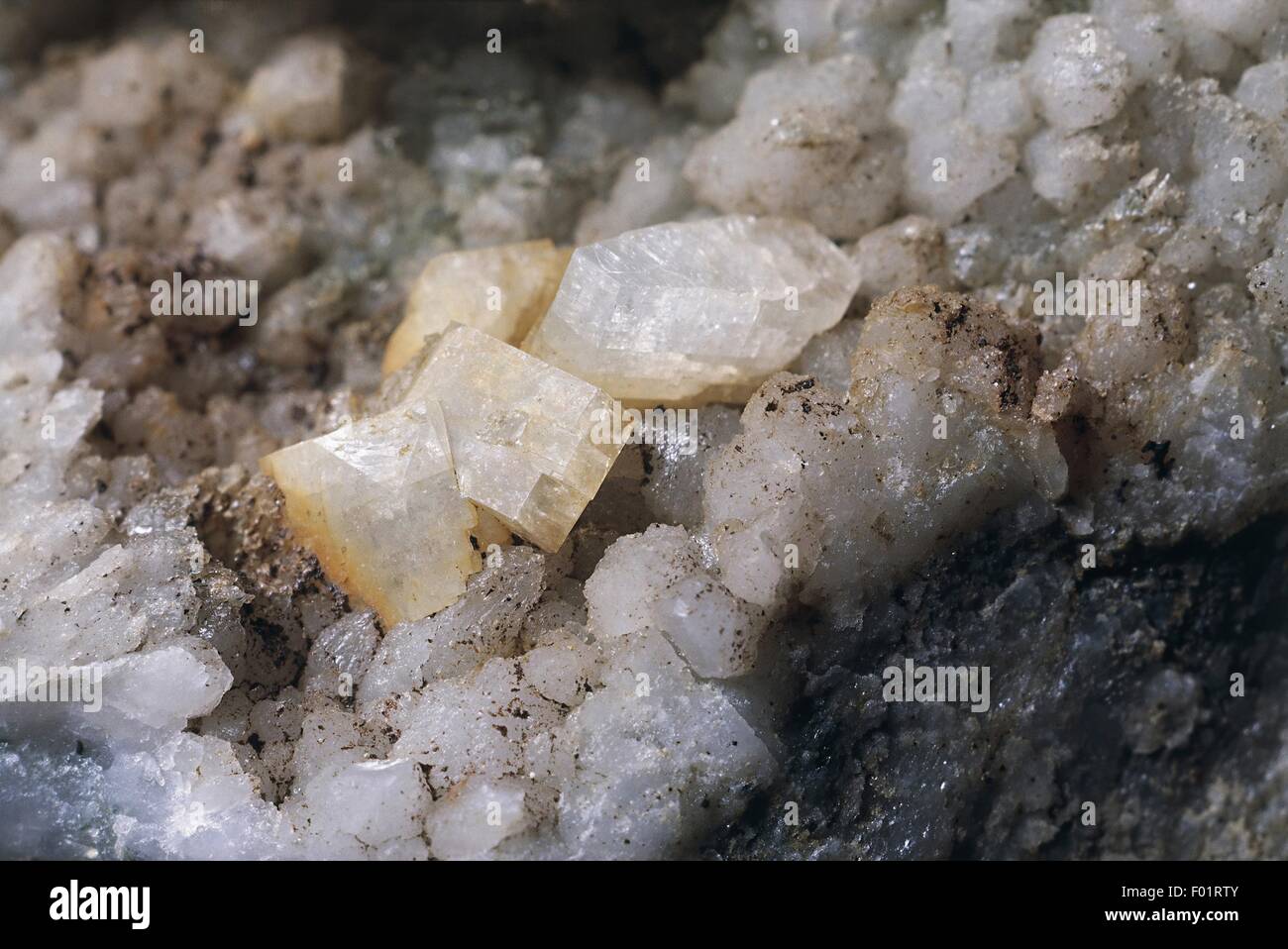 Minerals: Heulandite (Hydrated Sodium Calcium Aluminum Silicate Stock ...