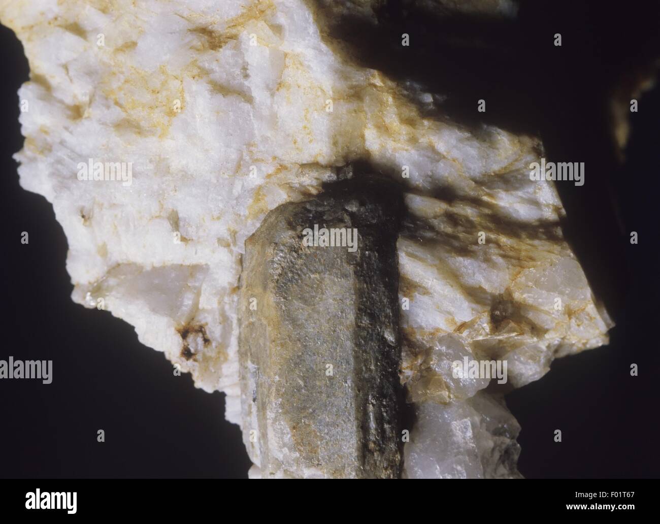 Minerals - Phosphates - Prismatic Apatite, close-up Stock Photo - Alamy
