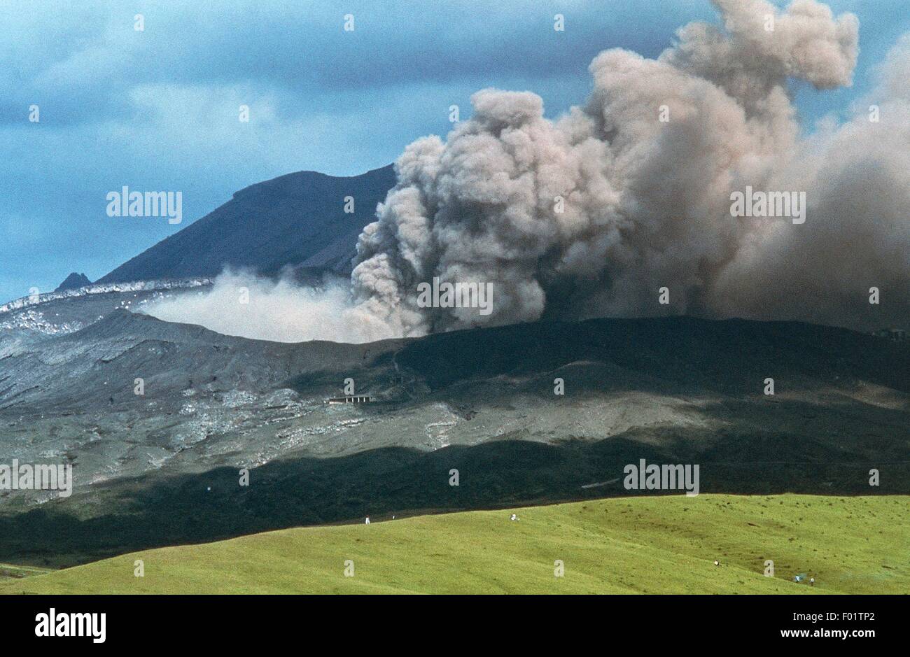 Volcanic activity, Aso volcano, Kyushu Island, Japan Stock Photo - Alamy