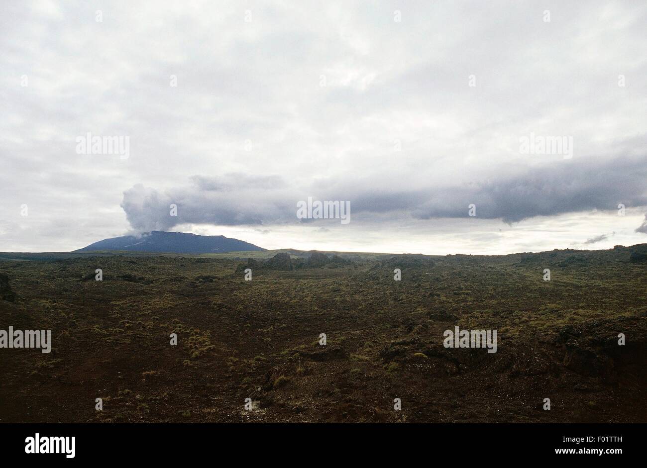 Hekla volcano erupting, Iceland Stock Photo - Alamy