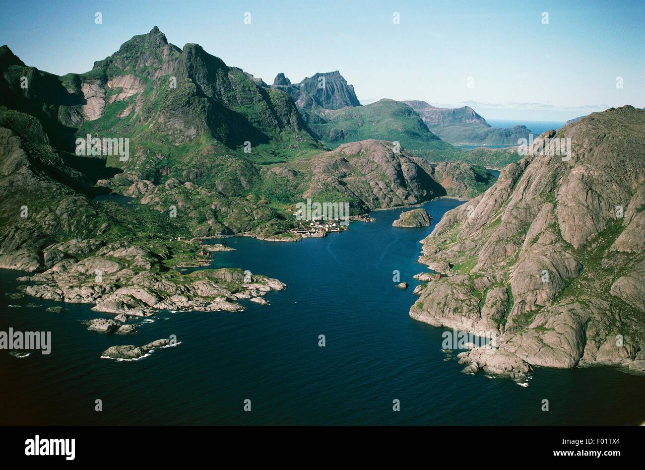 Nusfjord aerial hi-res stock photography and images - Alamy