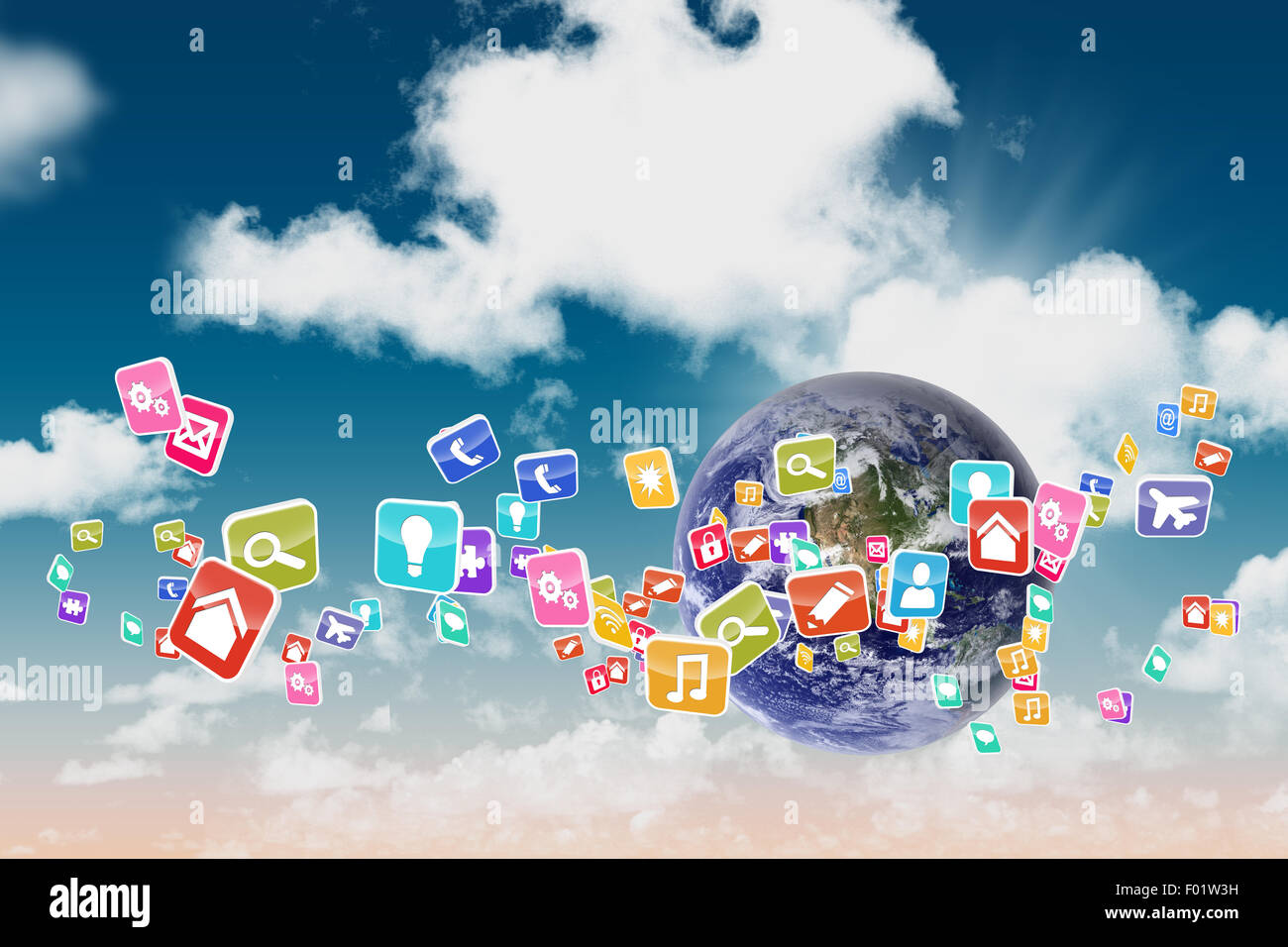 Composite image of earth Stock Photo - Alamy