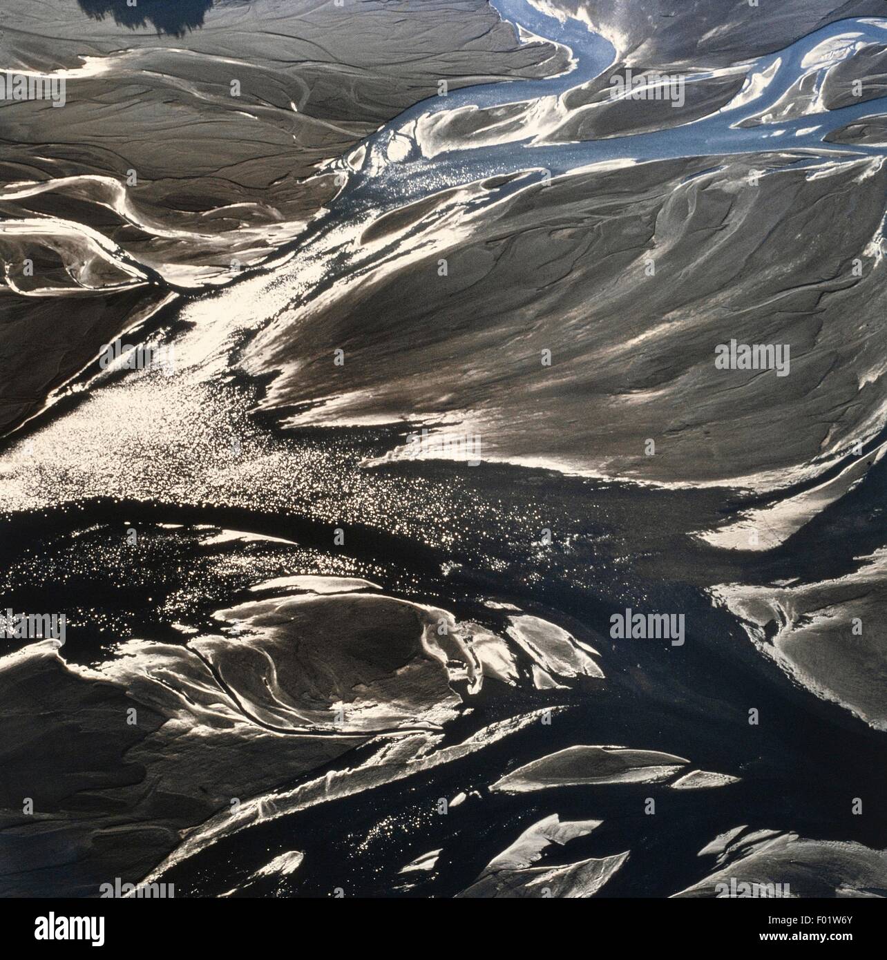 Aerial view of the mouth of the Biobio River in Chile Stock Photo - Alamy