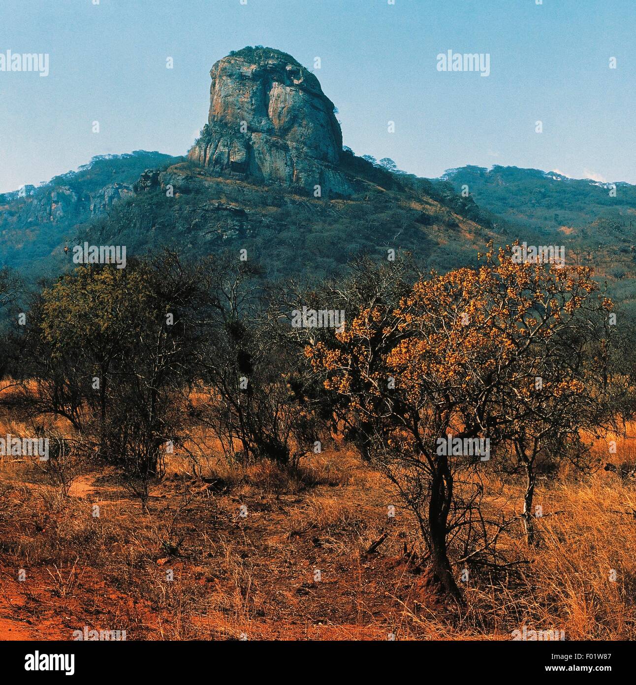 Rocky outcrop, Tete region, Mozambique Stock Photo - Alamy