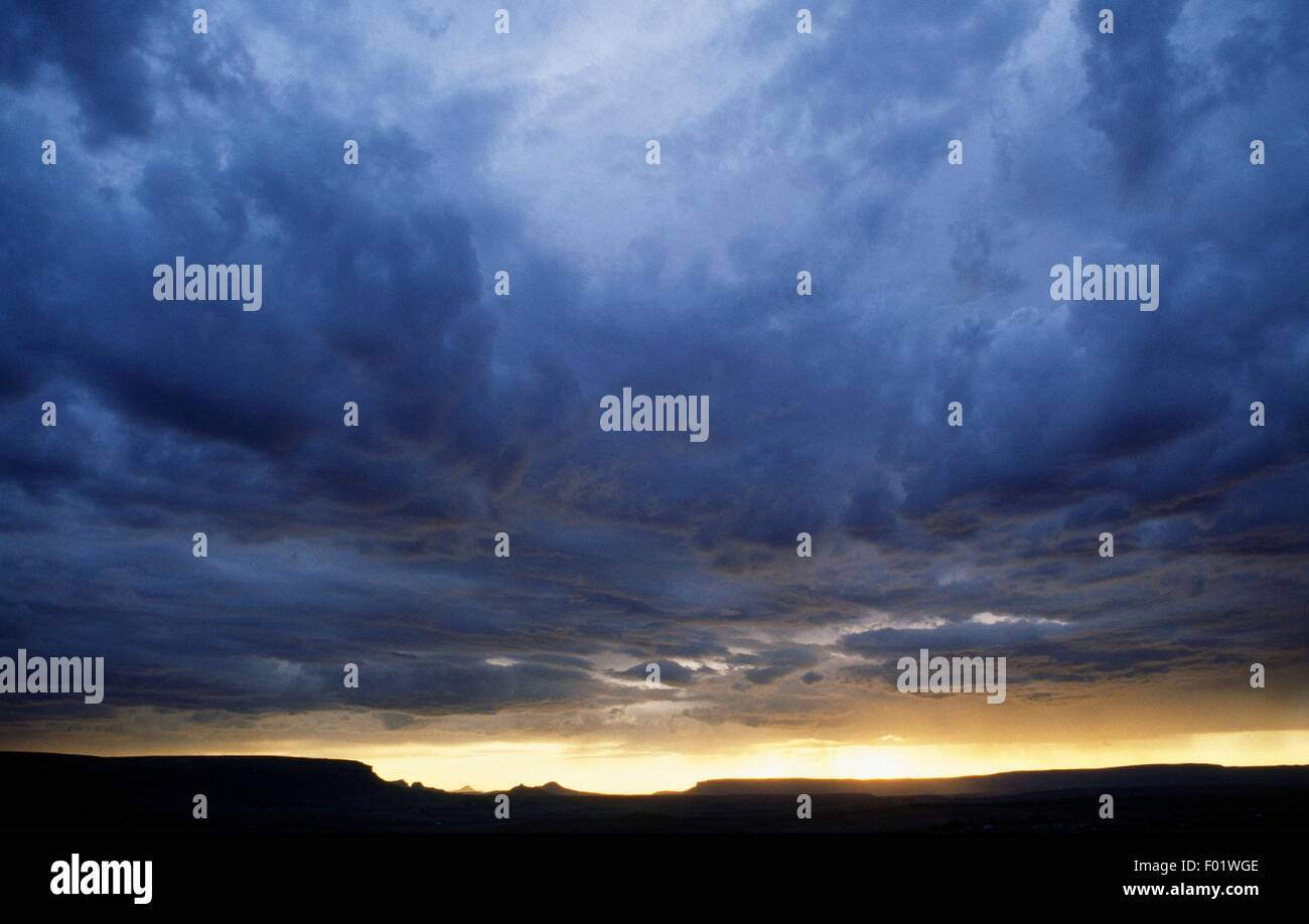 Clouds at sunset, Lesotho Stock Photo - Alamy