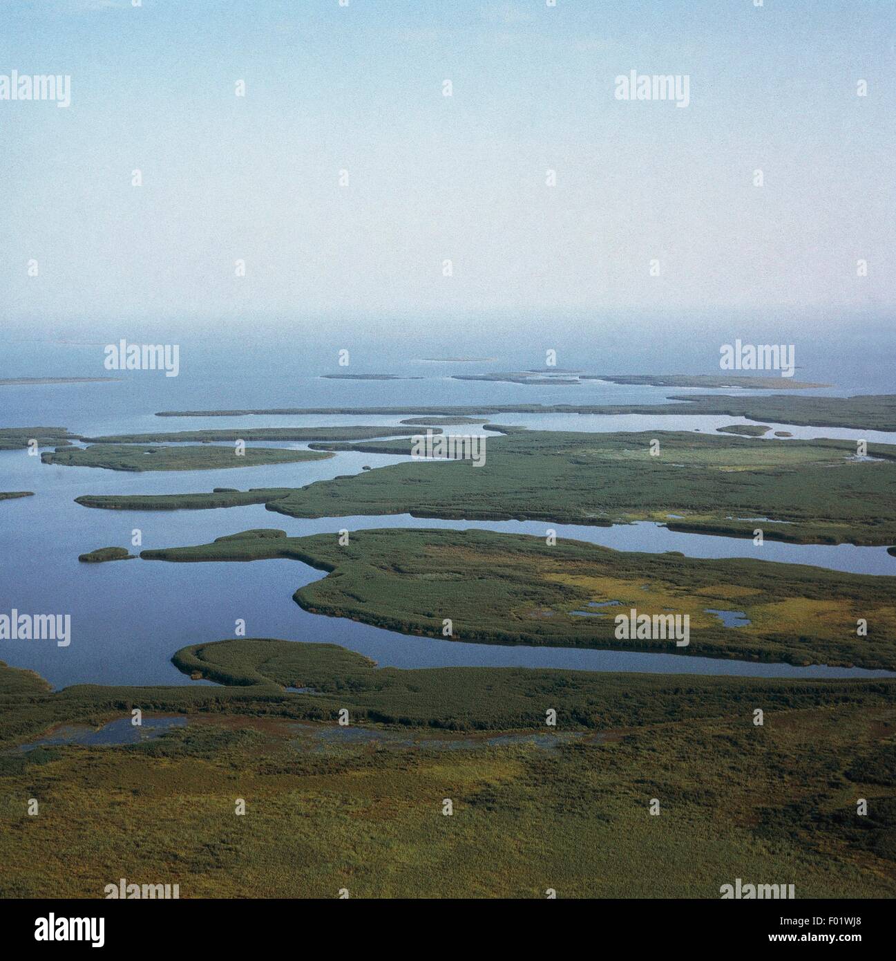 Aerial view lake chad chad clear sky hi-res stock photography and ...