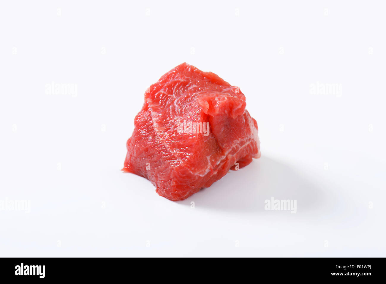 Chunk of raw beef steak Stock Photo - Alamy