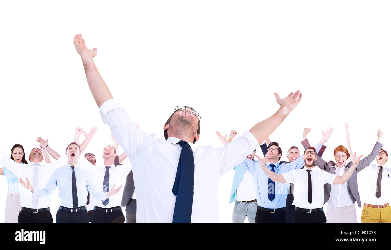 Staff cheering hi-res stock photography and images - Alamy