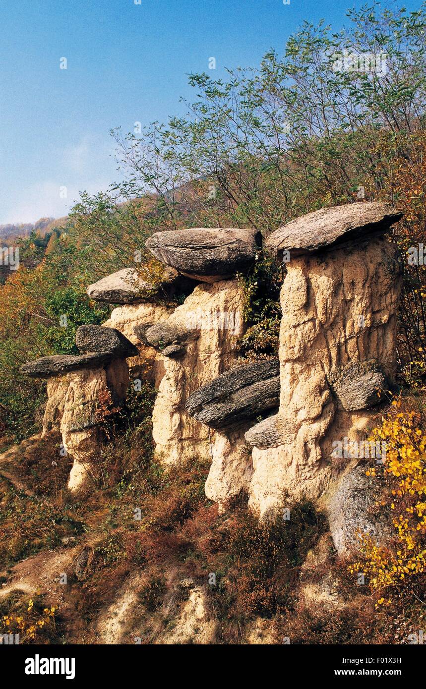 Ciciu (pyramids of the earth or mushroom erosion), Ciciu del Villar ...