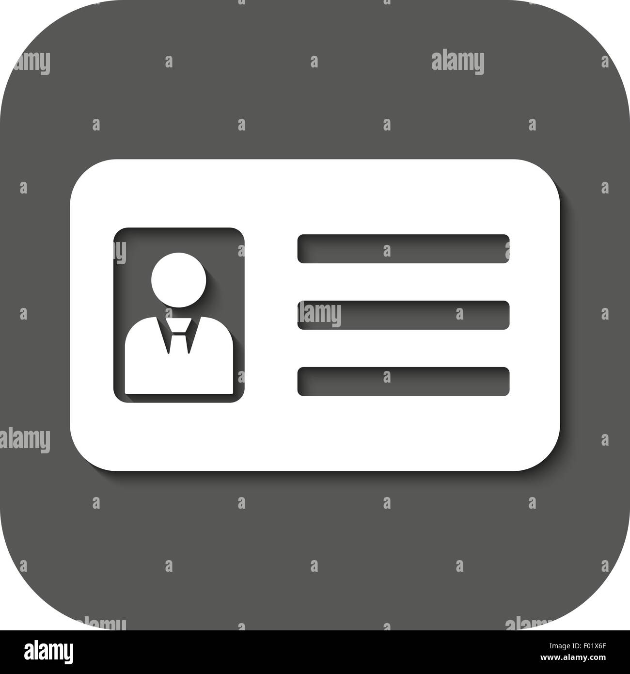 The accreditation icon. Admission and badge, identification, pass ...