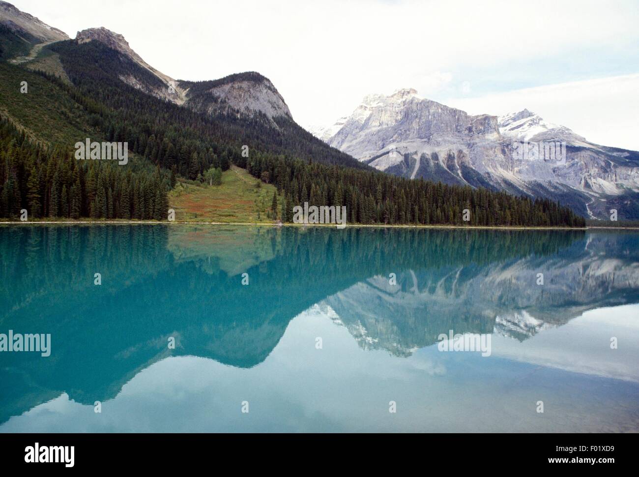 Emeralda Lake with Mount Michael in the background, Yoho National Park ...