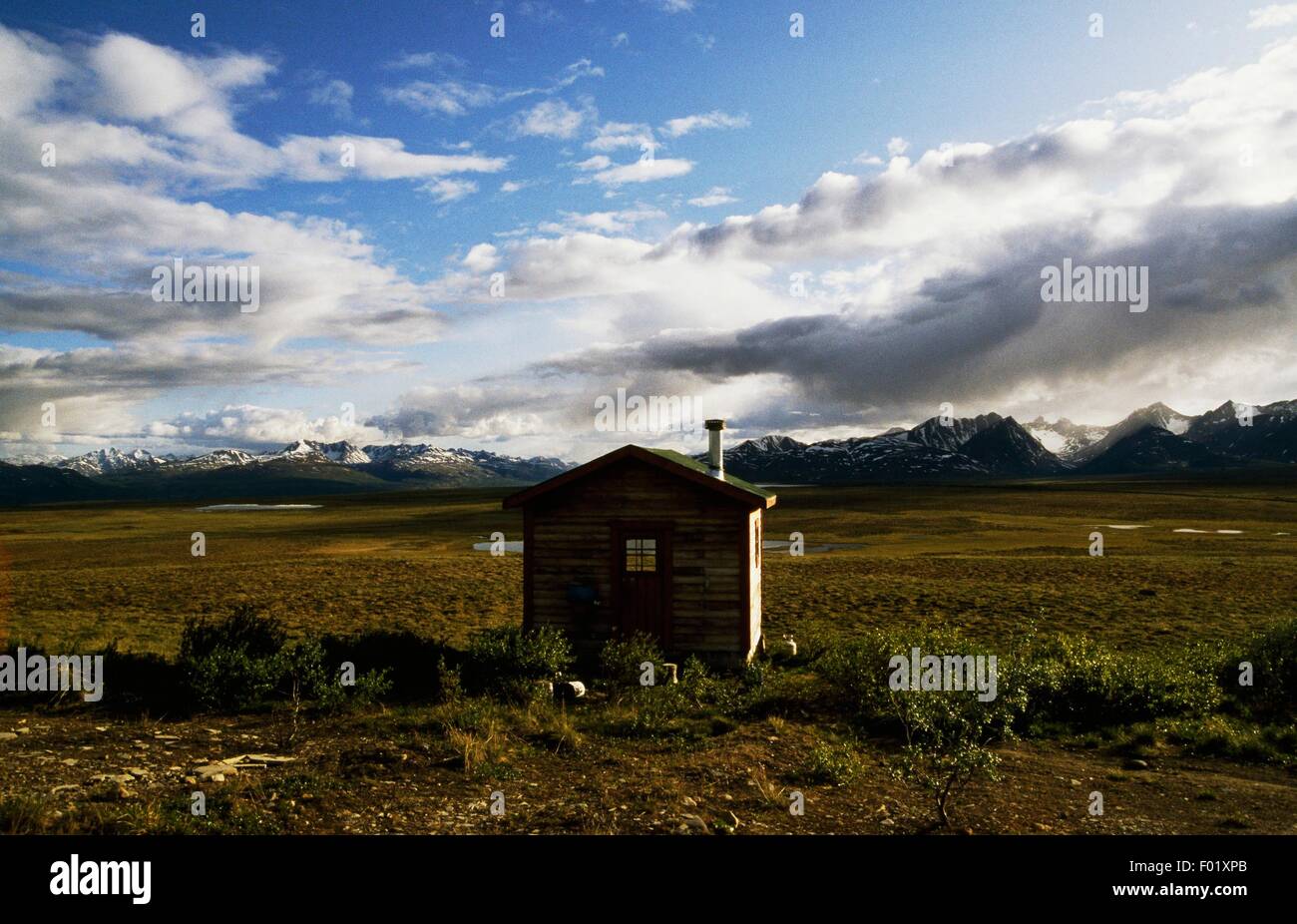 Hut, Mackenzie Mountains, Canada Stock Photo - Alamy
