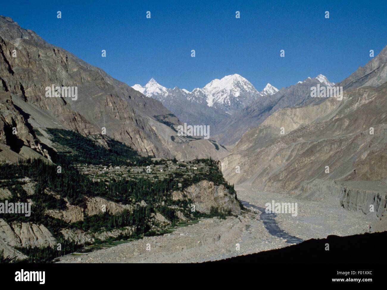 Villages in Hunza Valley, Northern Areas, Pakistan Stock Photo - Alamy