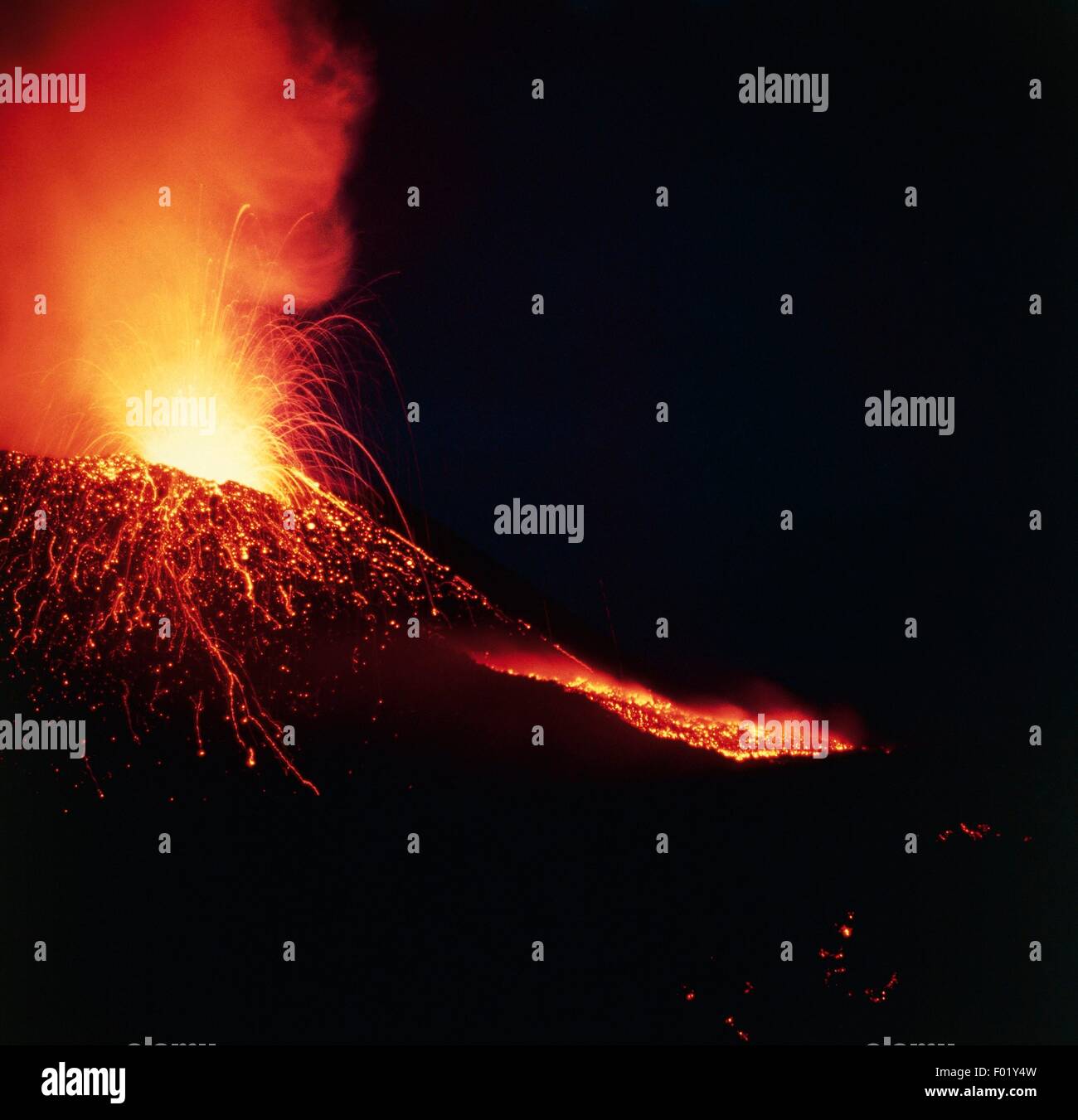 Atlasova volcano erupting, Kuril Islands, Russia Stock Photo - Alamy