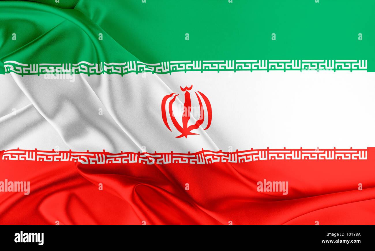 National flag of iran waving hi-res stock photography and images - Alamy