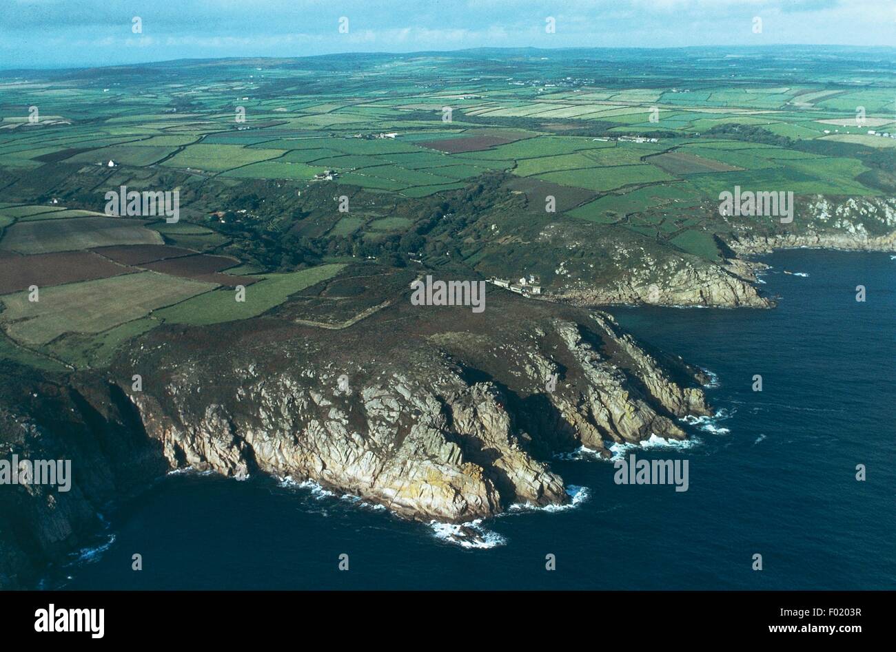 Aerial view of the English Channel - England, United Kingdom Stock ...