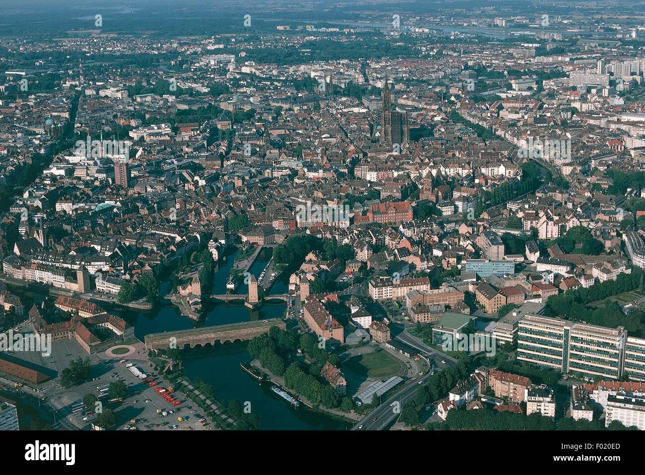 Aerial view of Strasbourg - Alsace, France Stock Photo - Alamy