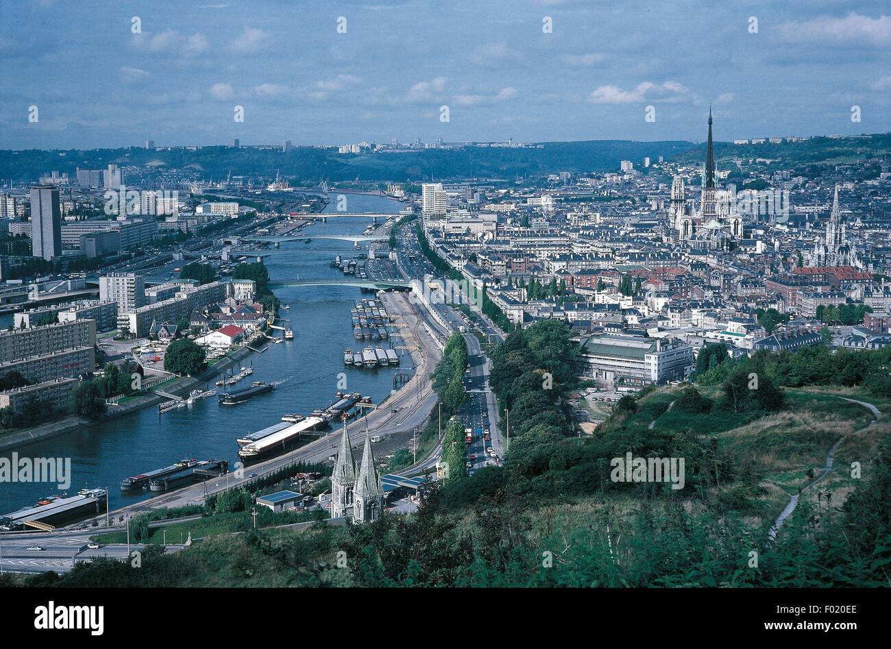 Aerial view of Rouen - Normandy, France Stock Photo - Alamy