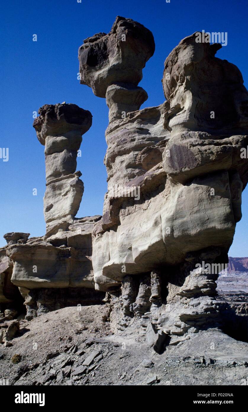 Geological formation called the Submarine, Ischigualasto Provincial ...