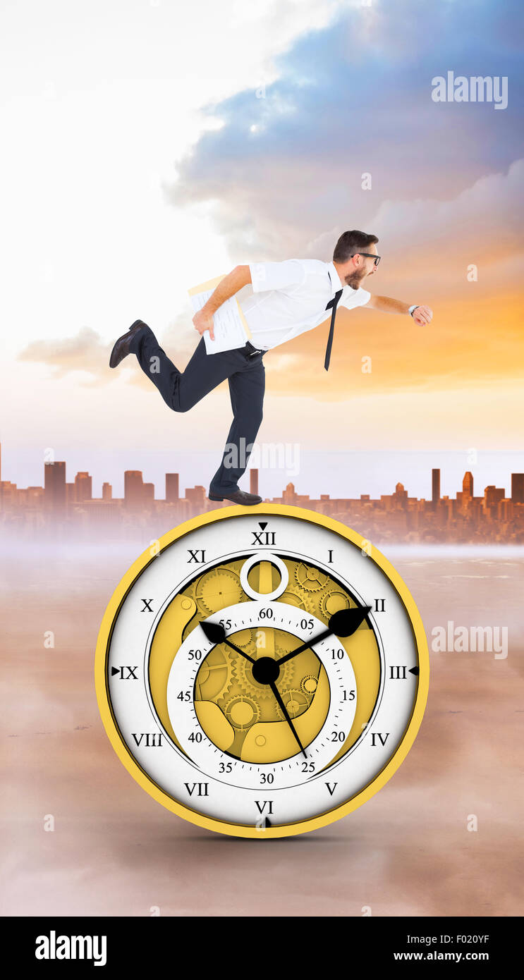 Businessman running timer hi-res stock photography and images - Alamy