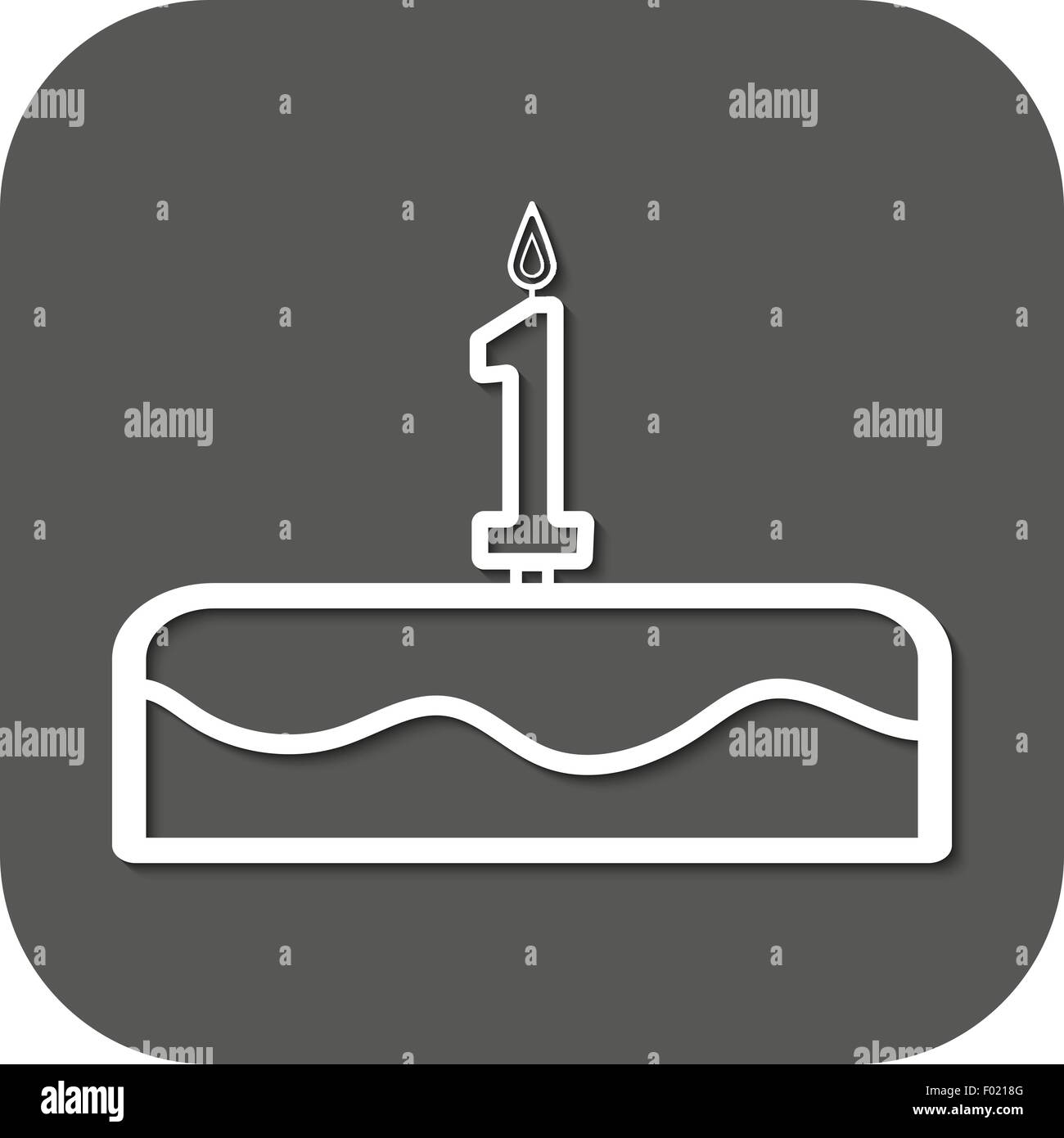 Number 1 cake Stock Vector Images - Alamy