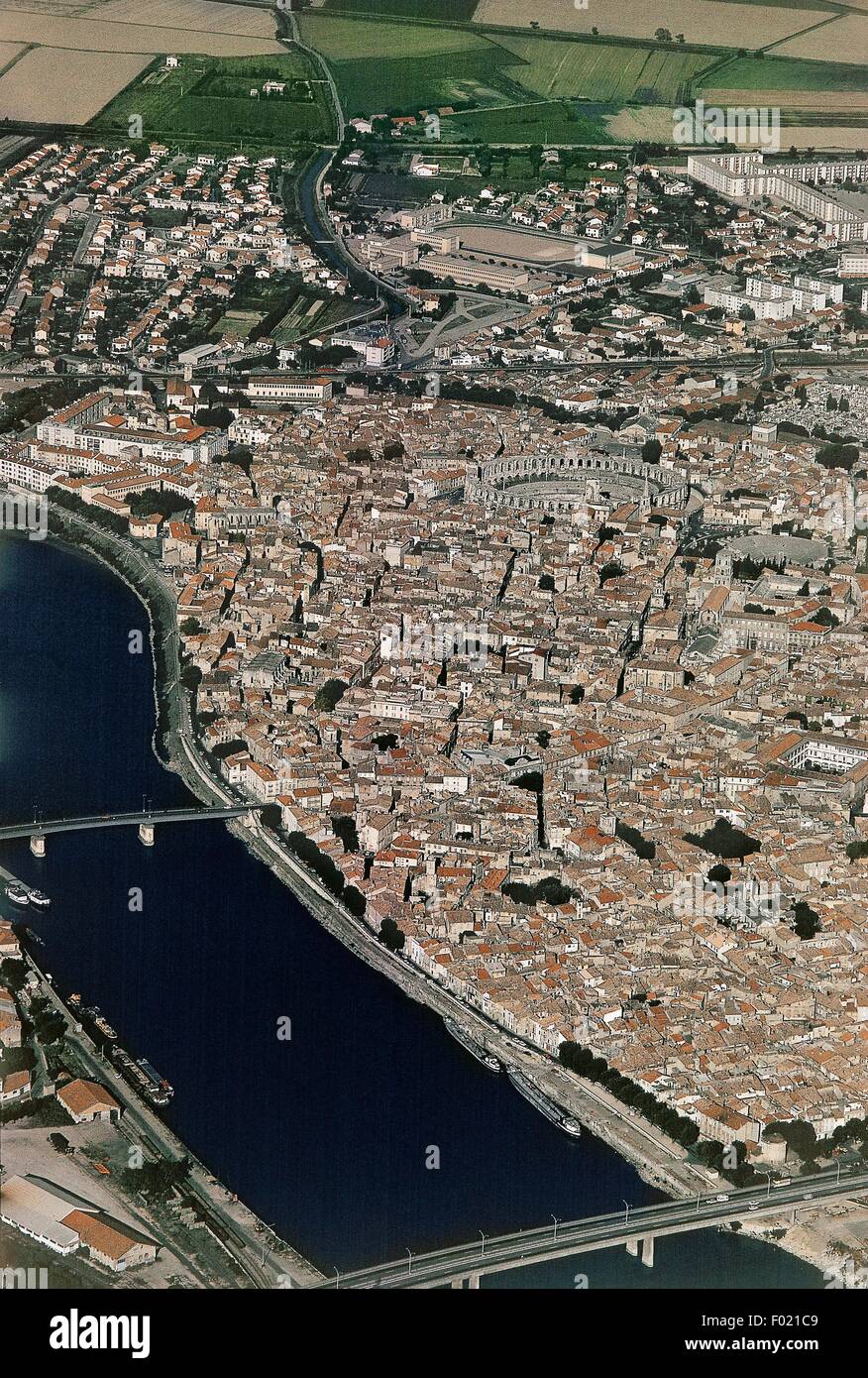 Aerial view of arles, france hi-res stock photography and images - Alamy