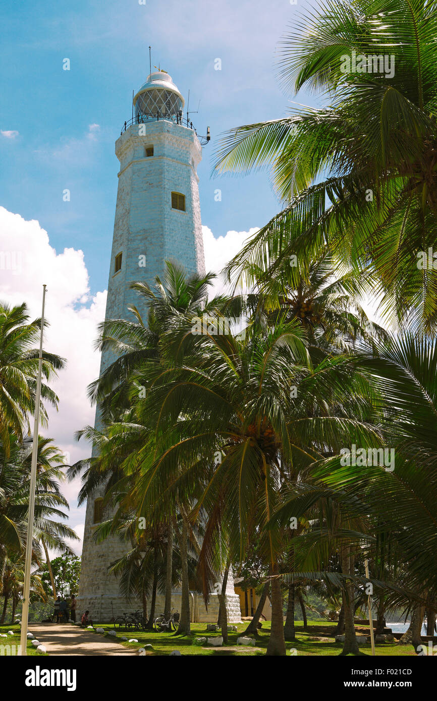 Lighthouse, Dondra, southern province, Indian Ocean, Ceylon, Sri Lanka ...