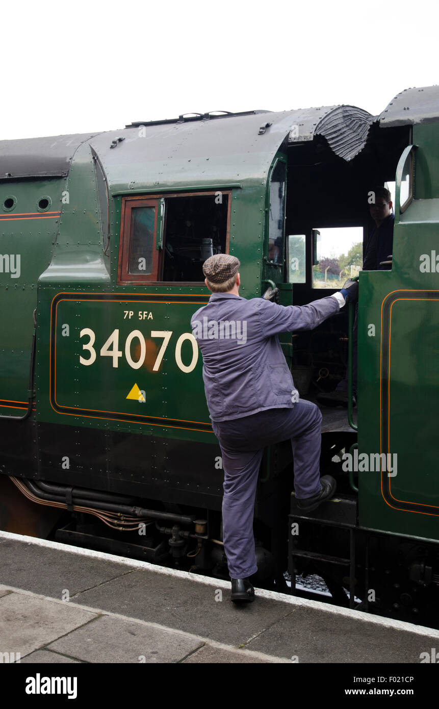 Bulleid pacific cab hi-res stock photography and images - Alamy
