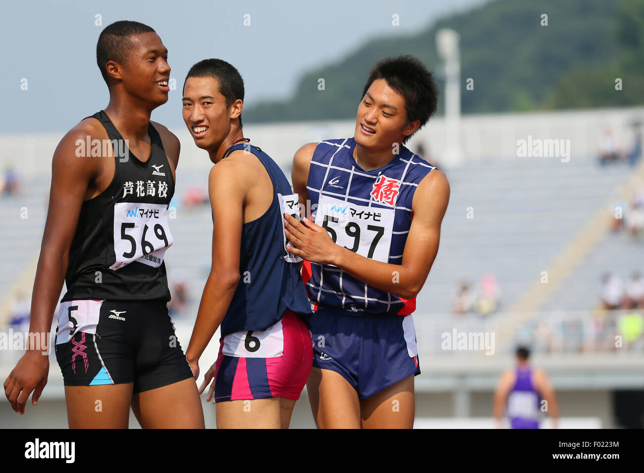 (L to R) Papdemba Hiramatsu (), Shun Taue (), Nao Kanai (), AUGUST 2 ...