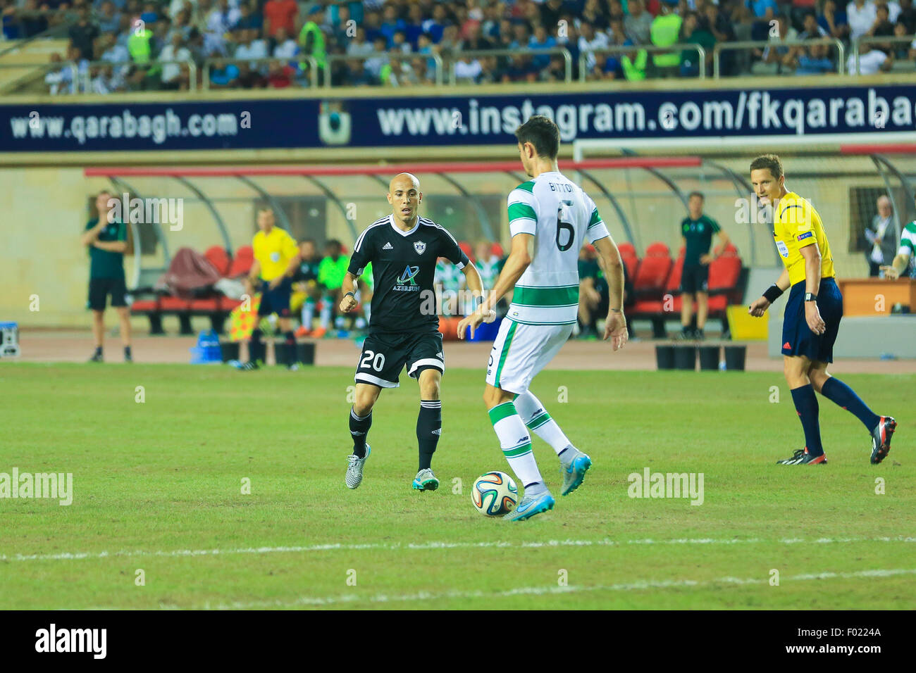 Baku, Azerbaijan. 05th Aug, 2015. Nir Biton of Celtic in action against ...