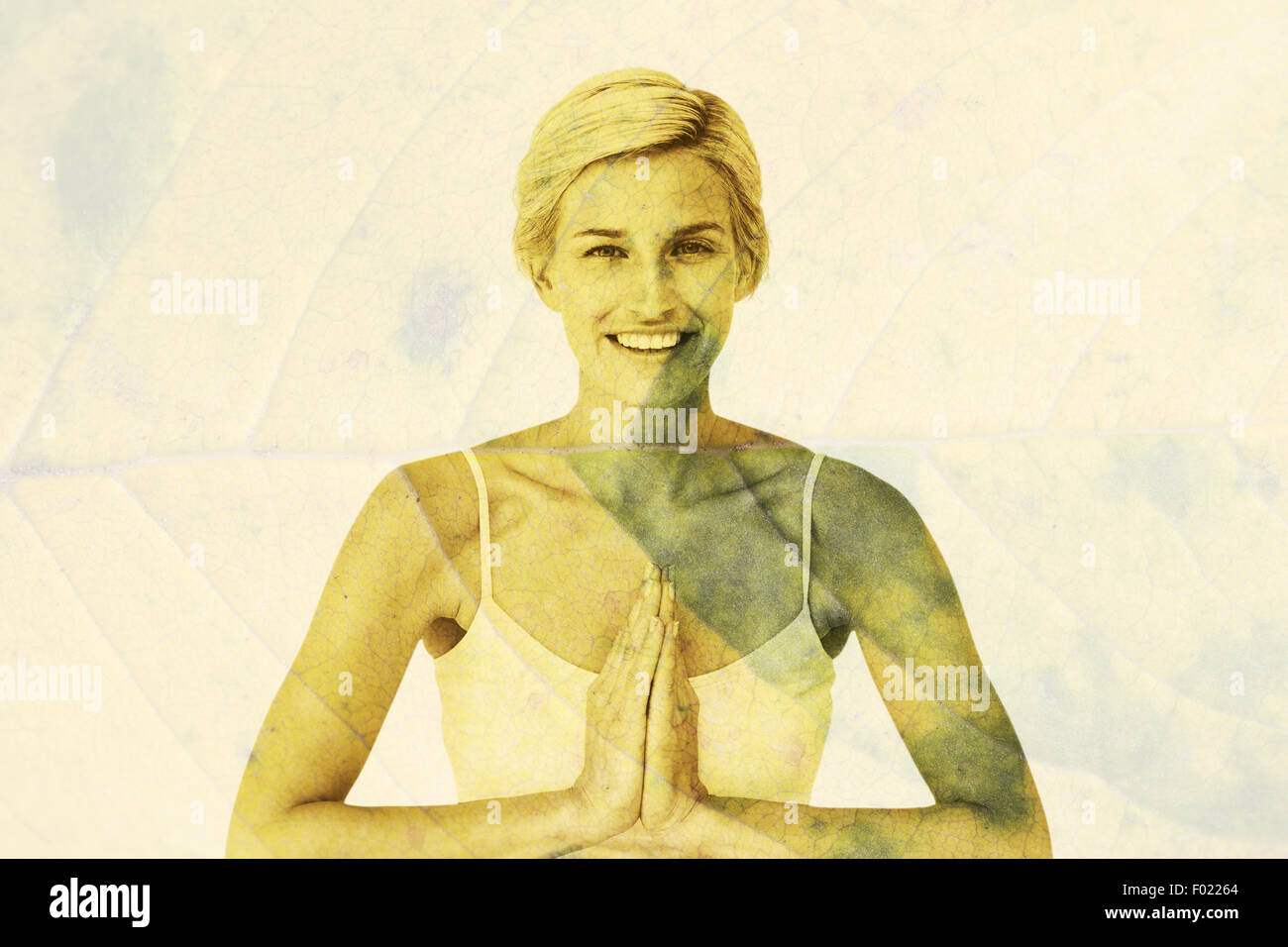 Woman smiling yoga hi-res stock photography and images - Alamy