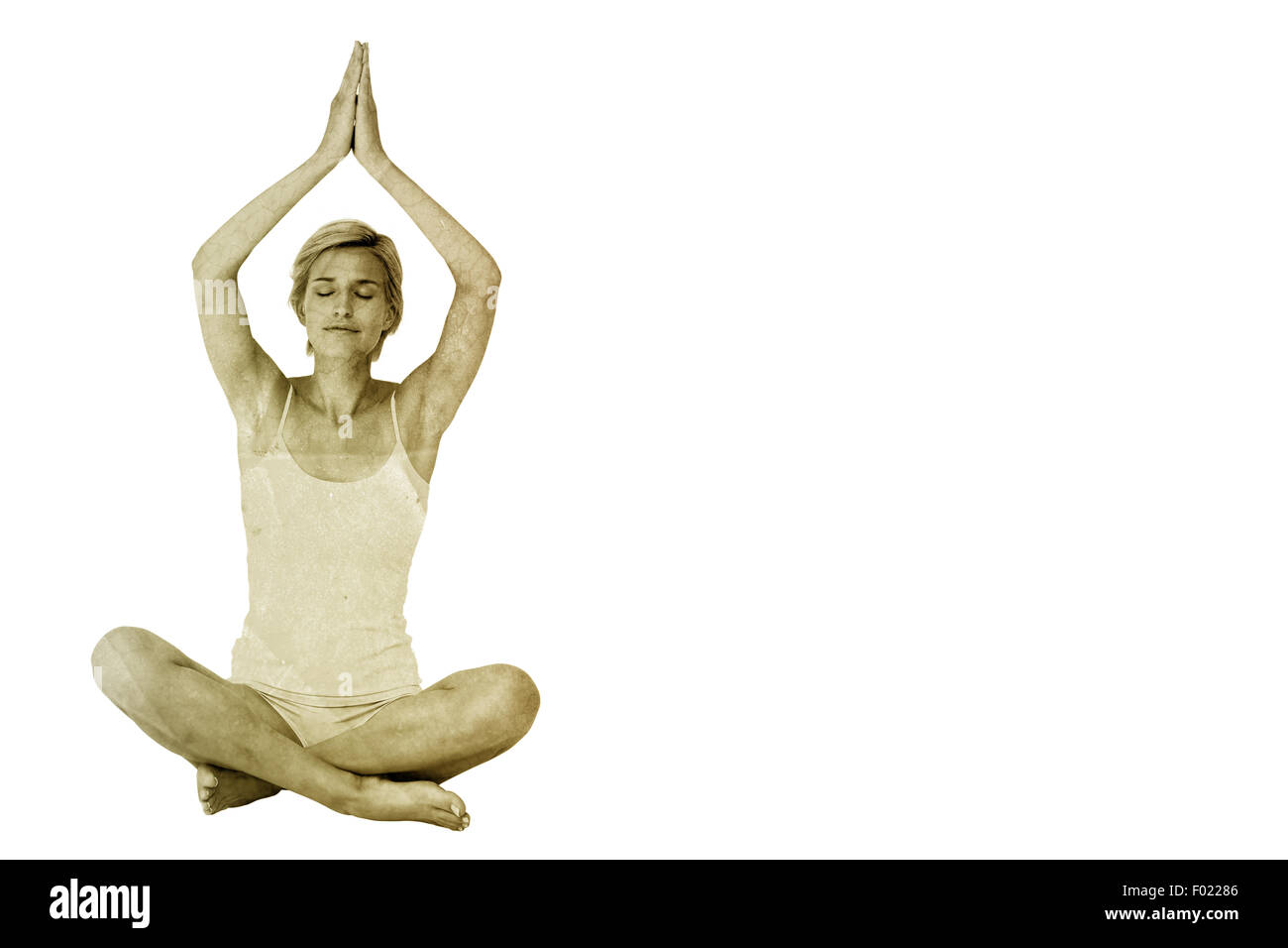 Pretty young woman calm Cut Out Stock Images & Pictures - Alamy