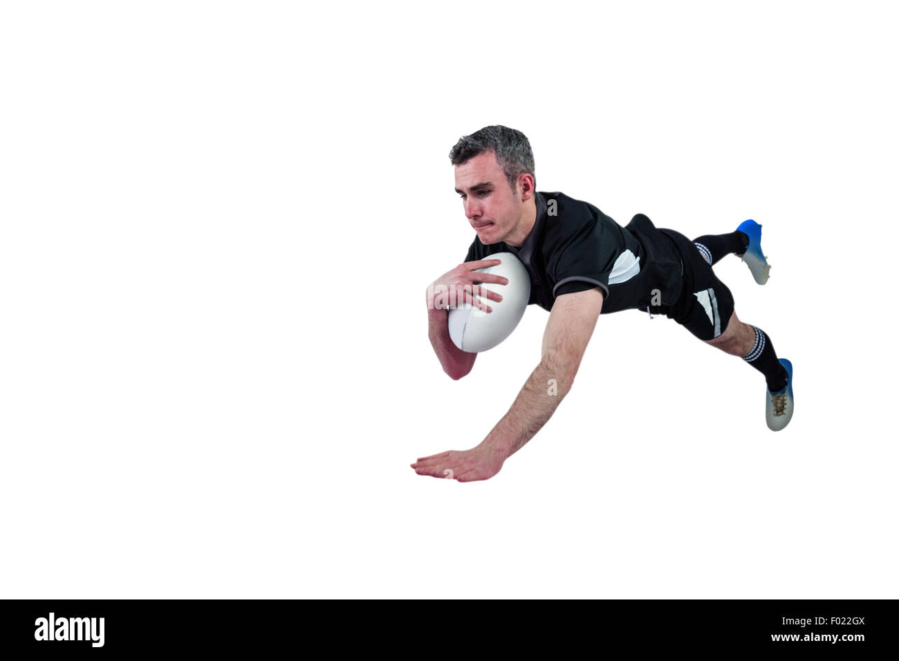 A rugby player scoring a try Stock Photo - Alamy