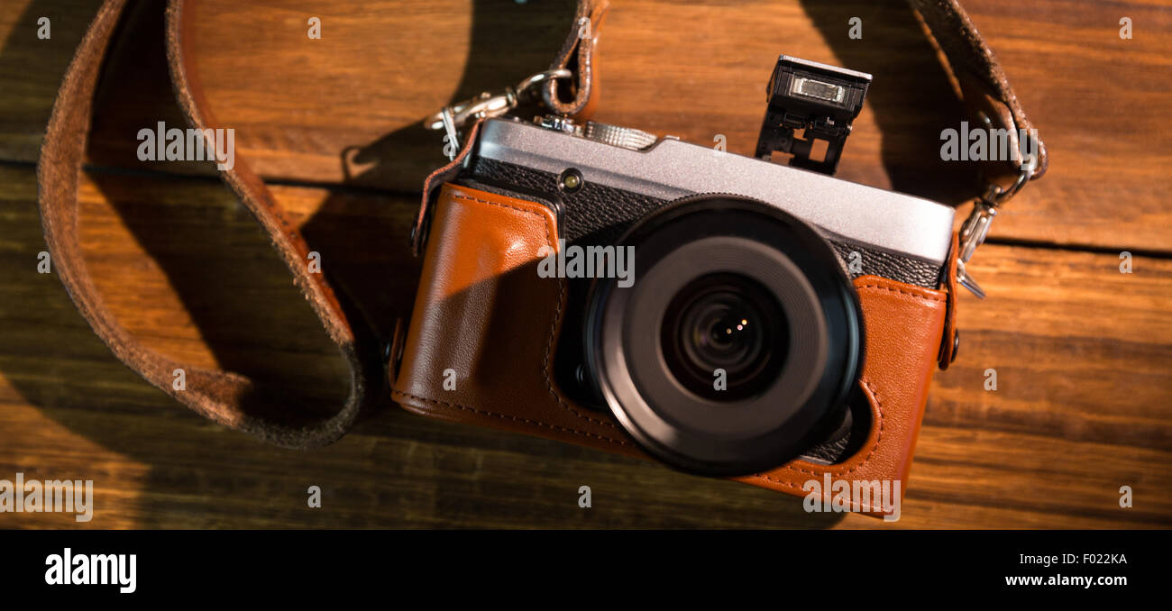 A beautiful brown fashioned camera Stock Photo - Alamy